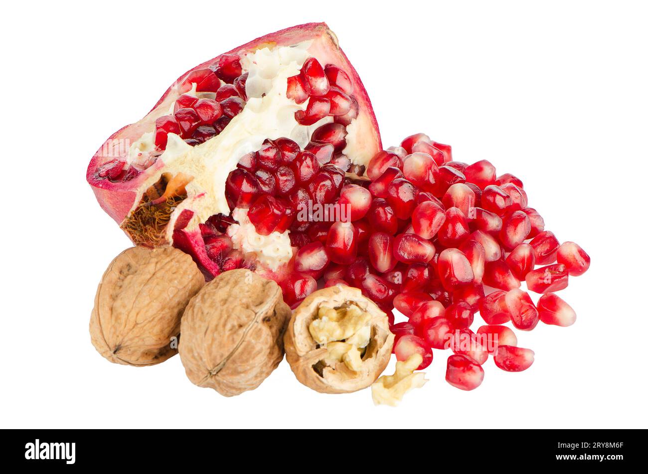 Pomegranate whole and half hi-res stock photography and images - Alamy