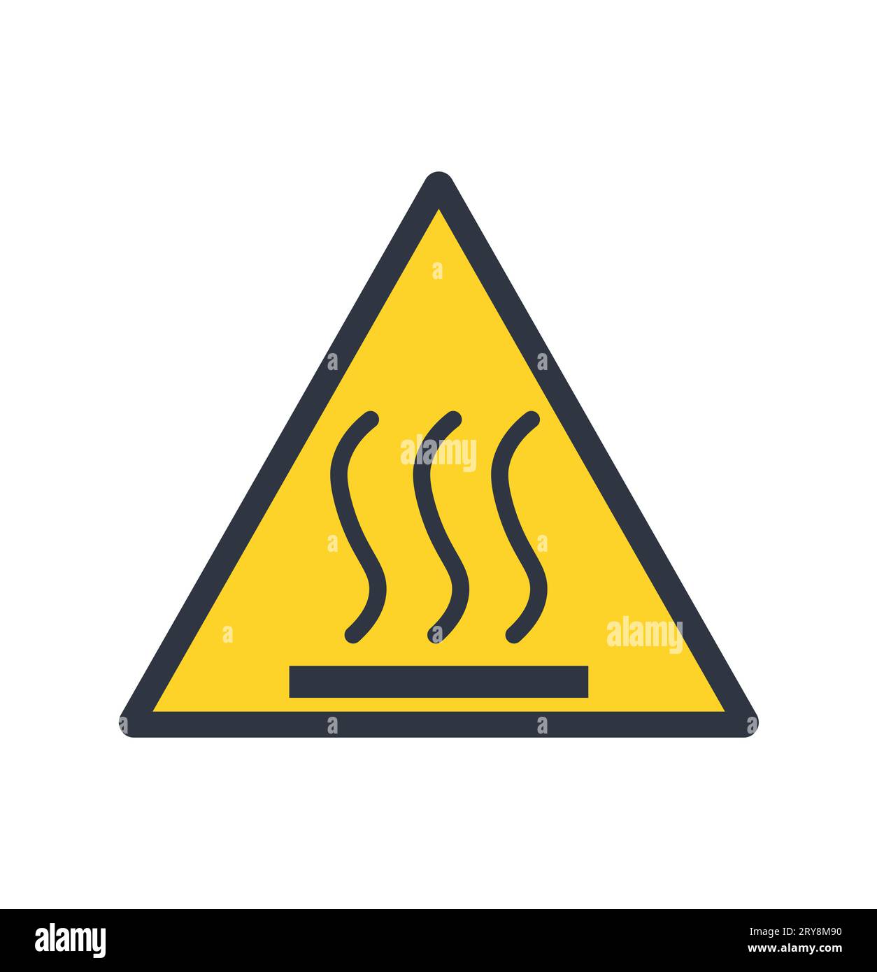 Hot Surface Symbol. Vector illustration Stock Vector Image & Art - Alamy