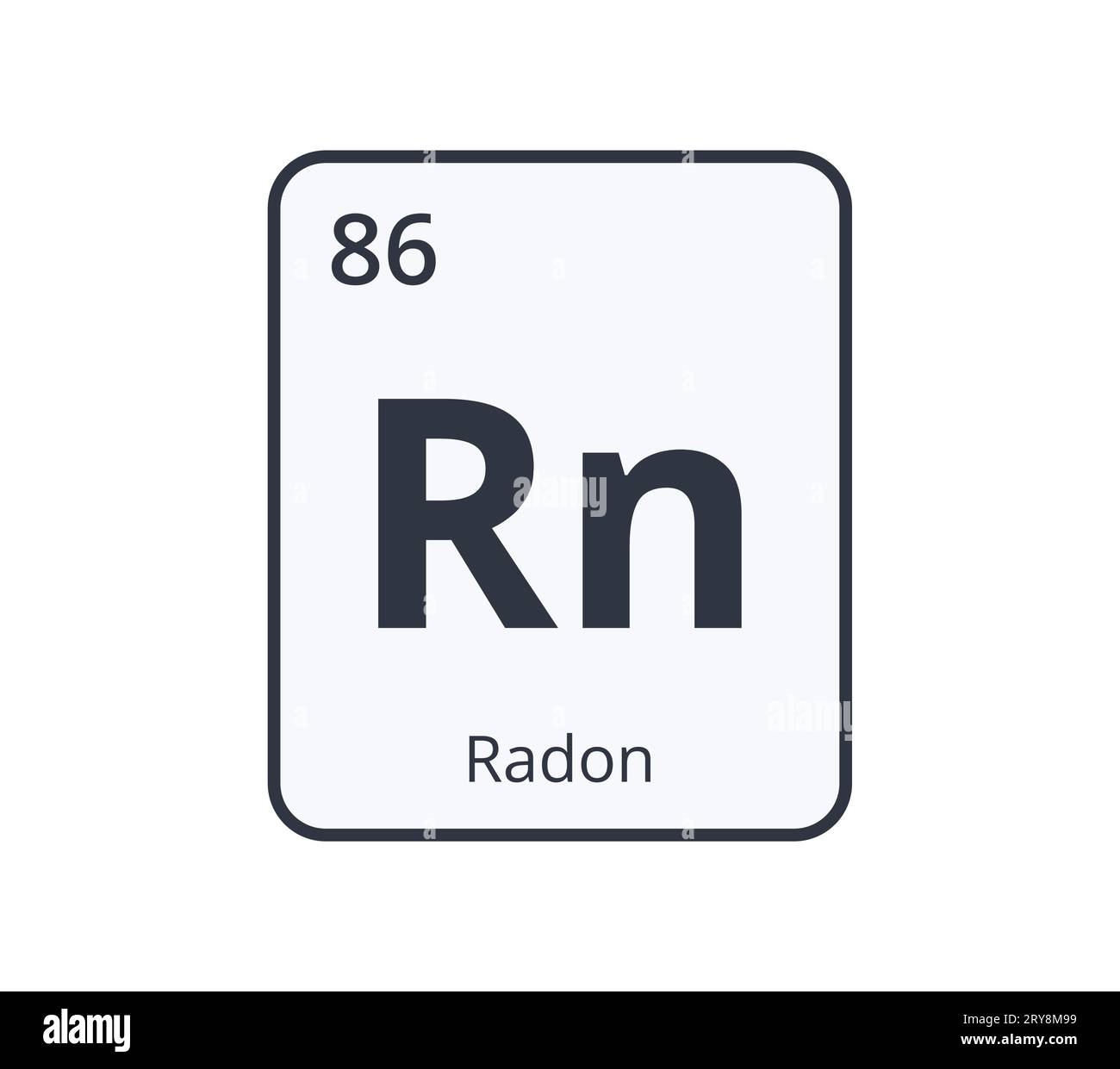 Radon Chemical Symbol. Vector illustration Stock Vector Image & Art - Alamy
