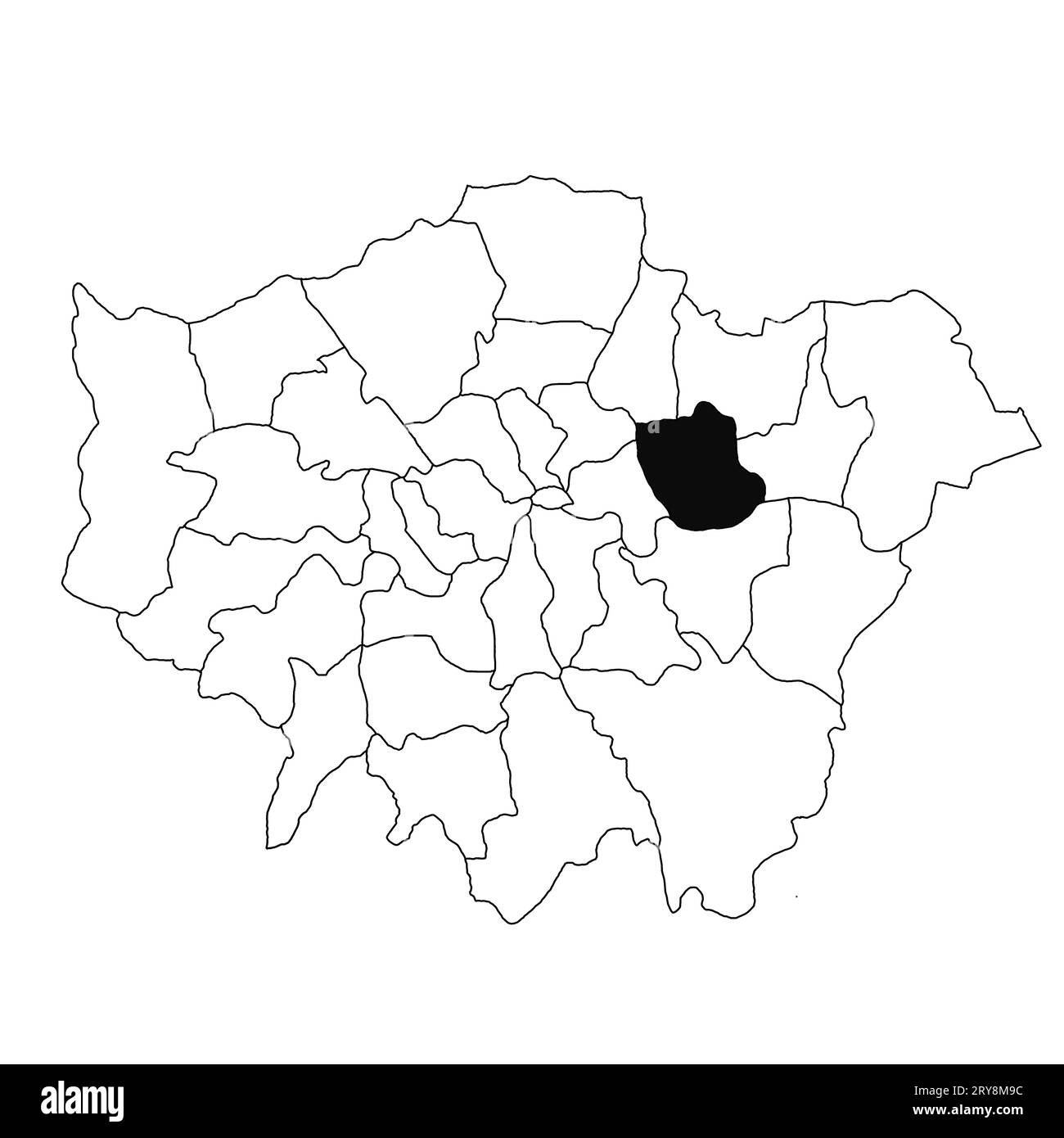 Newham map Cut Out Stock Images & Pictures - Alamy