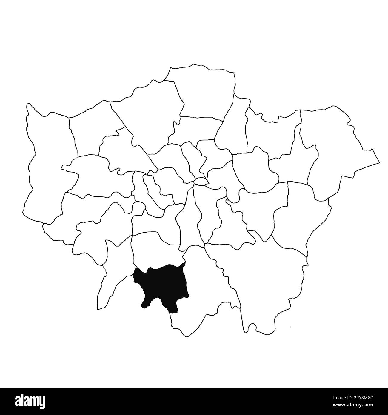 Sutton map Black and White Stock Photos & Images - Alamy