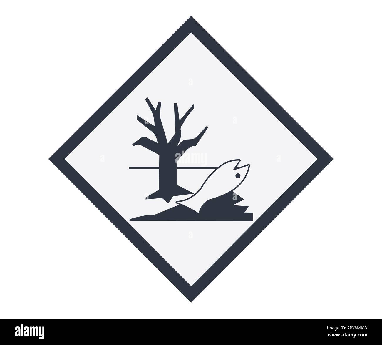 Monochromatic Environmental Hazard Symbol Stock Vector Image & Art - Alamy
