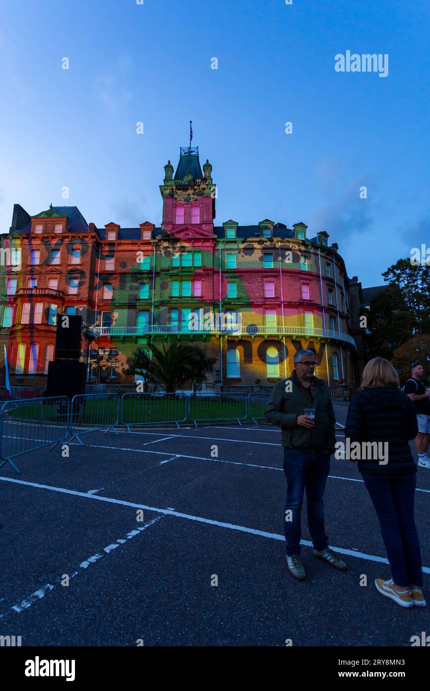 Bournemouth, Dorset, UK. 29th September 2023. Crowds flock to the Civic ...