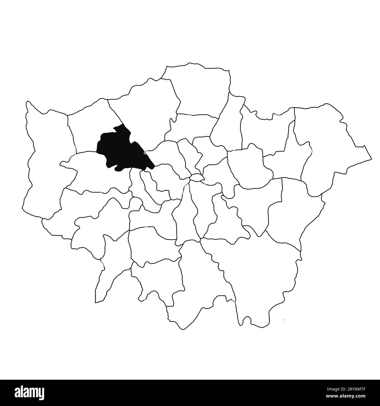 Area map of london brent Black and White Stock Photos & Images - Alamy