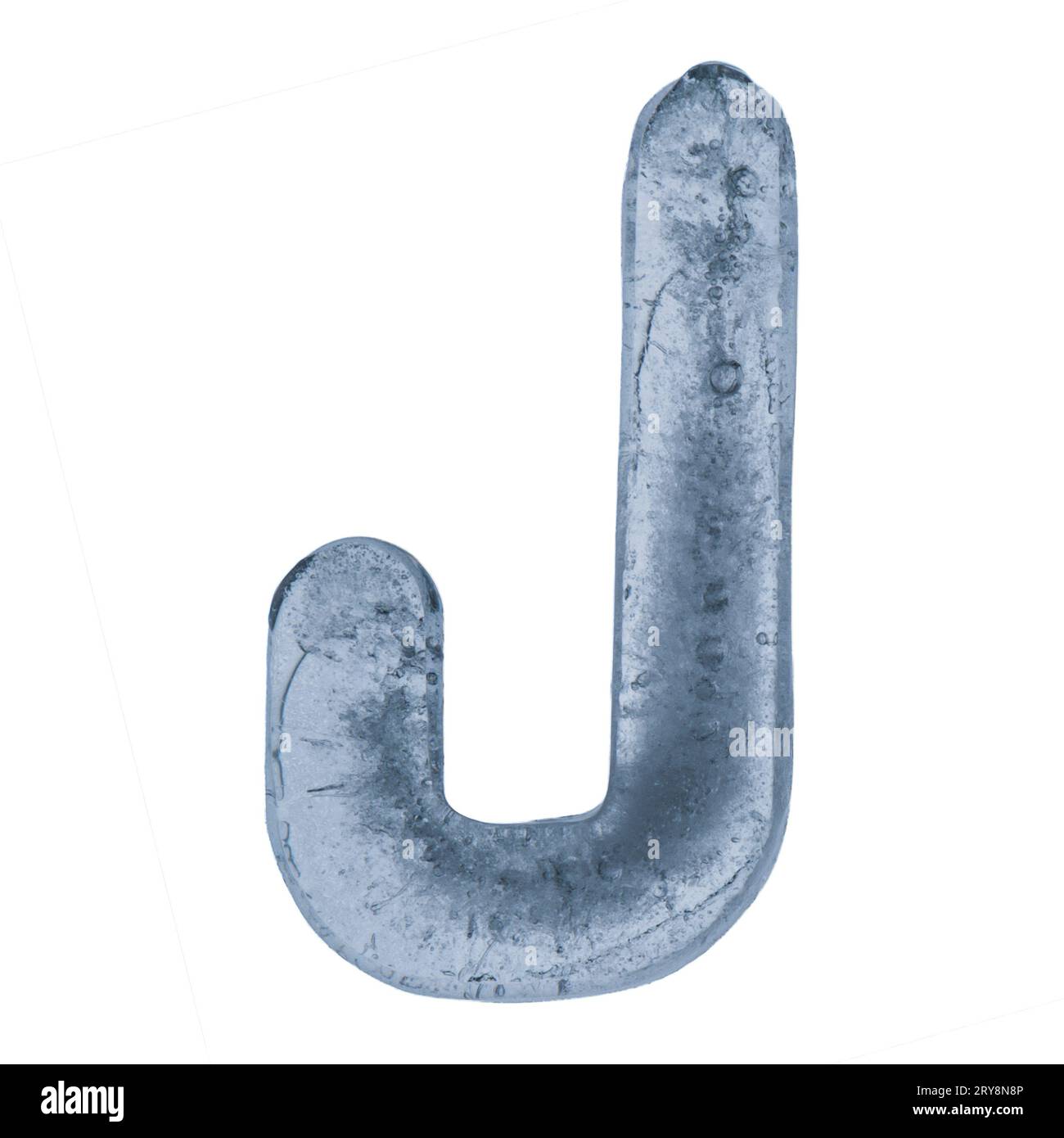 Letter J in ice Stock Photo - Alamy