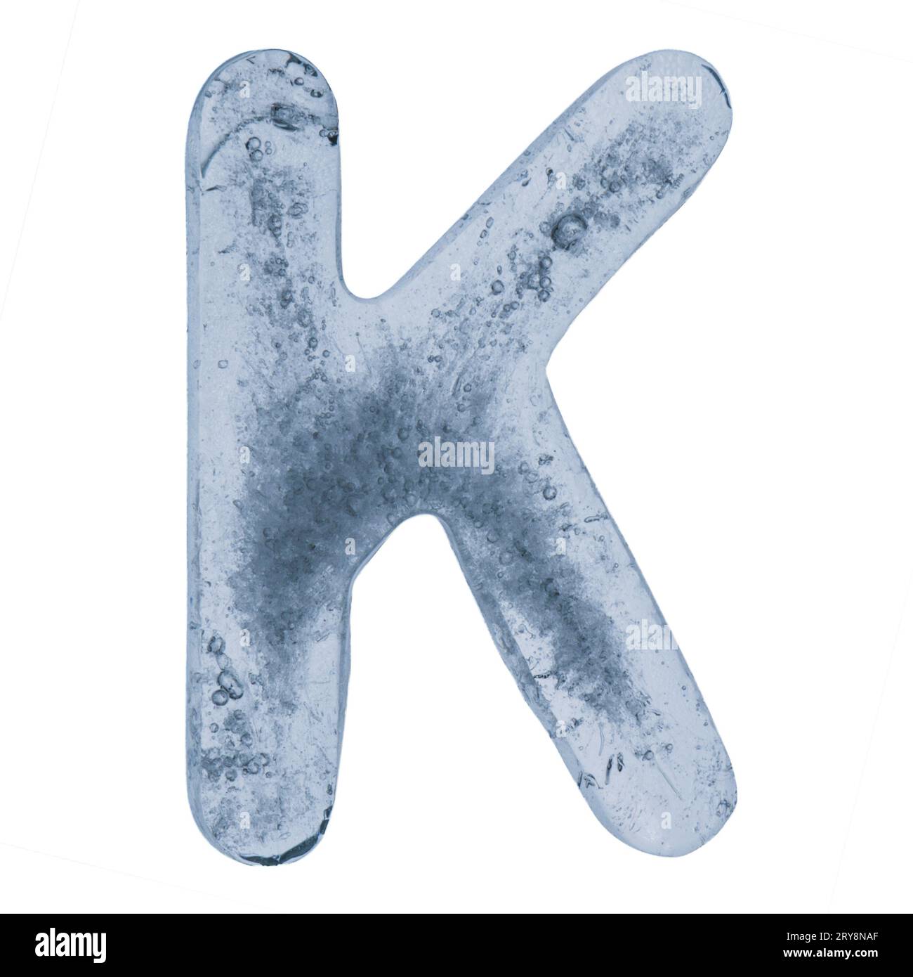 Letter K in ice Stock Photo - Alamy