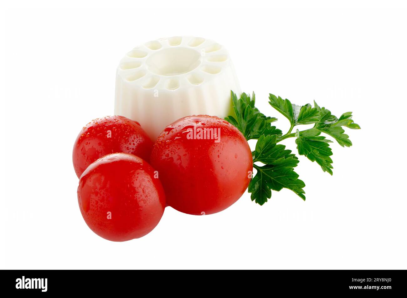 Fresh italian mozzarella Cut Out Stock Images & Pictures - Alamy