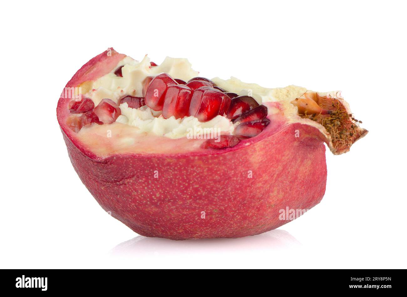 Half pomegranate fruit Stock Photo - Alamy