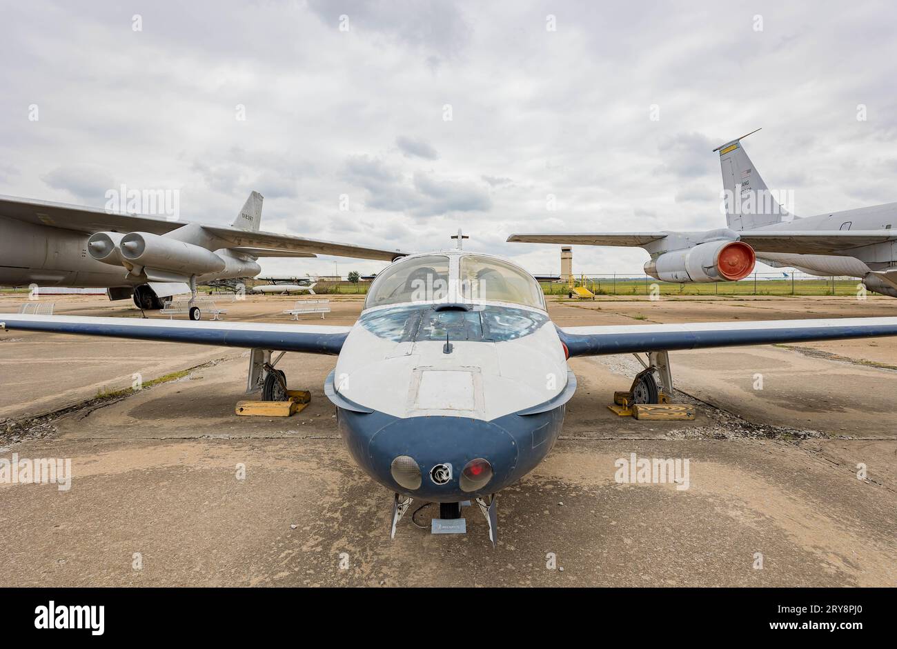 Kansas, SEP 16 2023 - Old US Air Force plane, the Cessna T-37 Tweet ...
