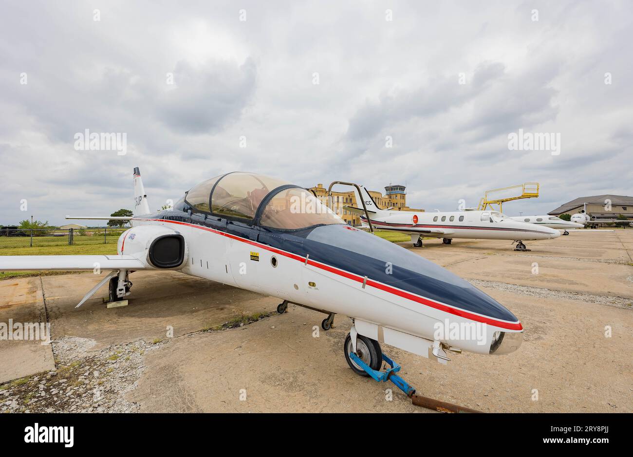 Kansas, SEP 16 2023 - Old US Air Force plane, the Cessna 526 ...