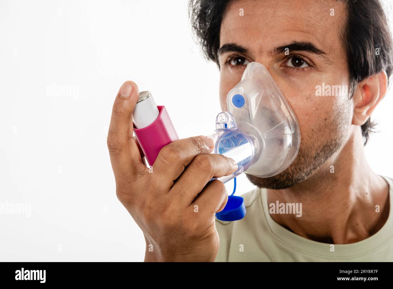 Portable oxygen man hi-res stock photography and images - Alamy