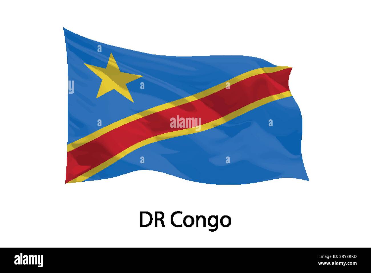 Congo dr flag mockup hi-res stock photography and images - Alamy