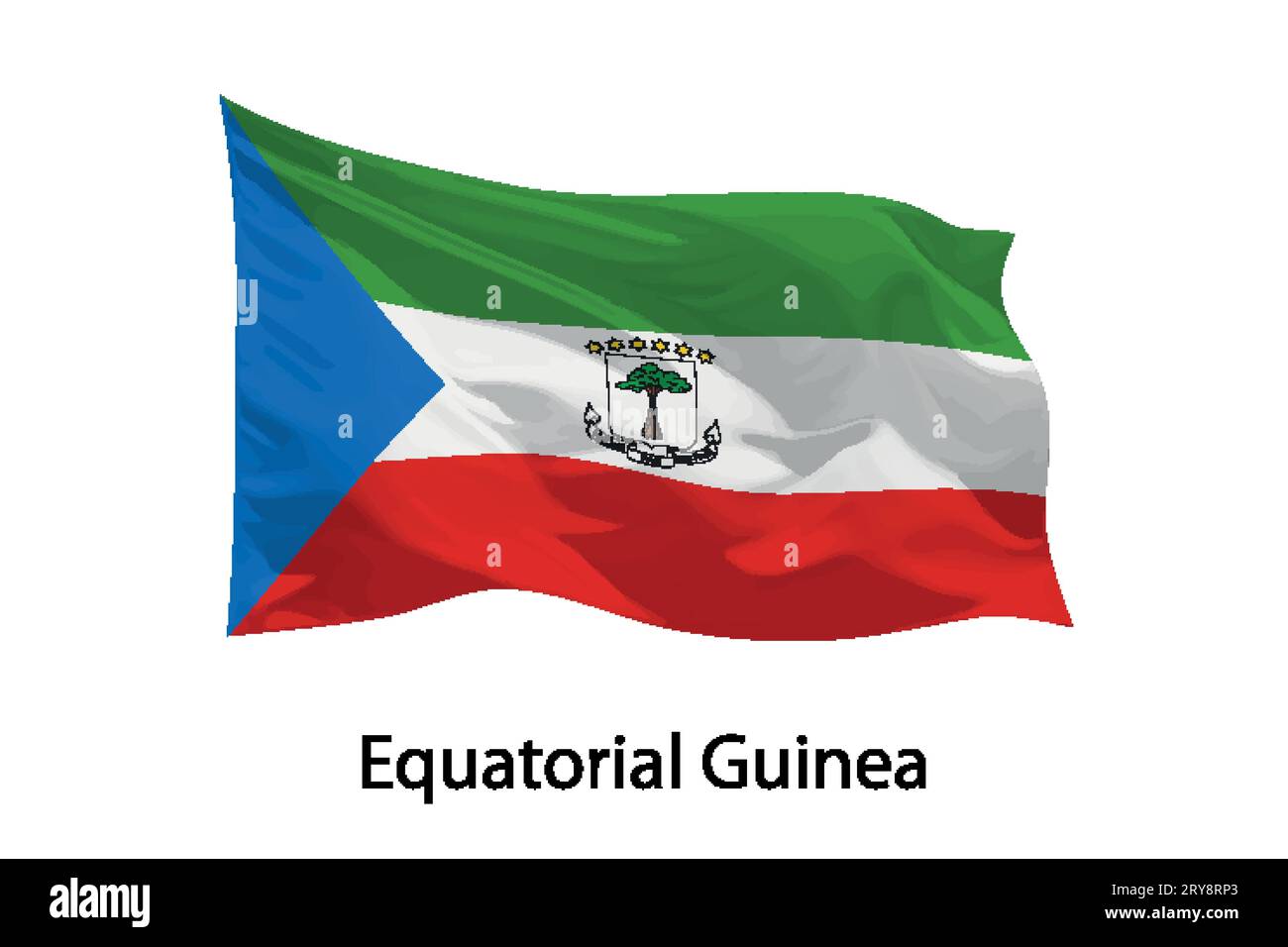Blue sky background with equatorial guinea flag Stock Vector Images - Alamy