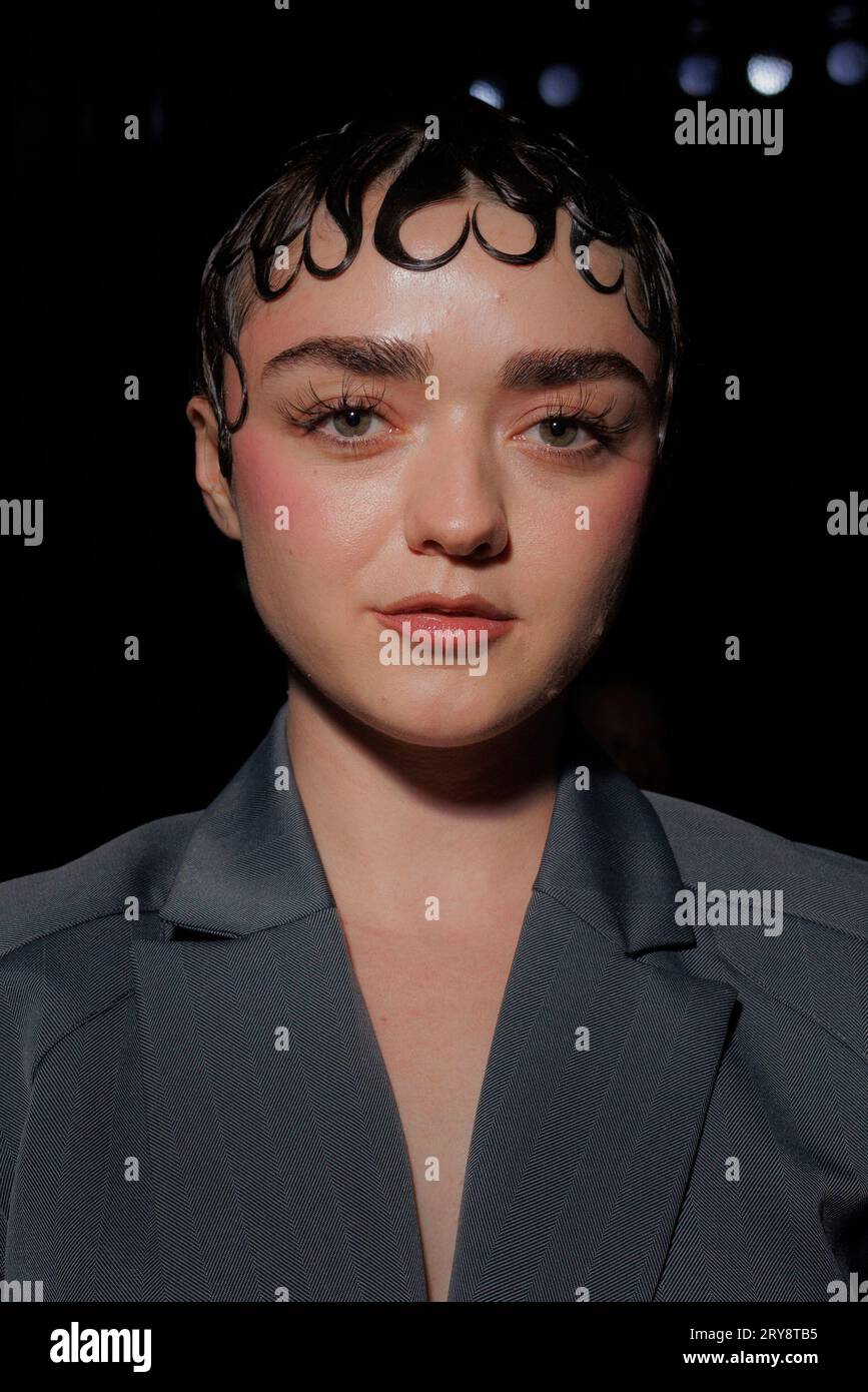 Maisie Williams attends the Coperni Spring/Summer 2024 womenswear ...