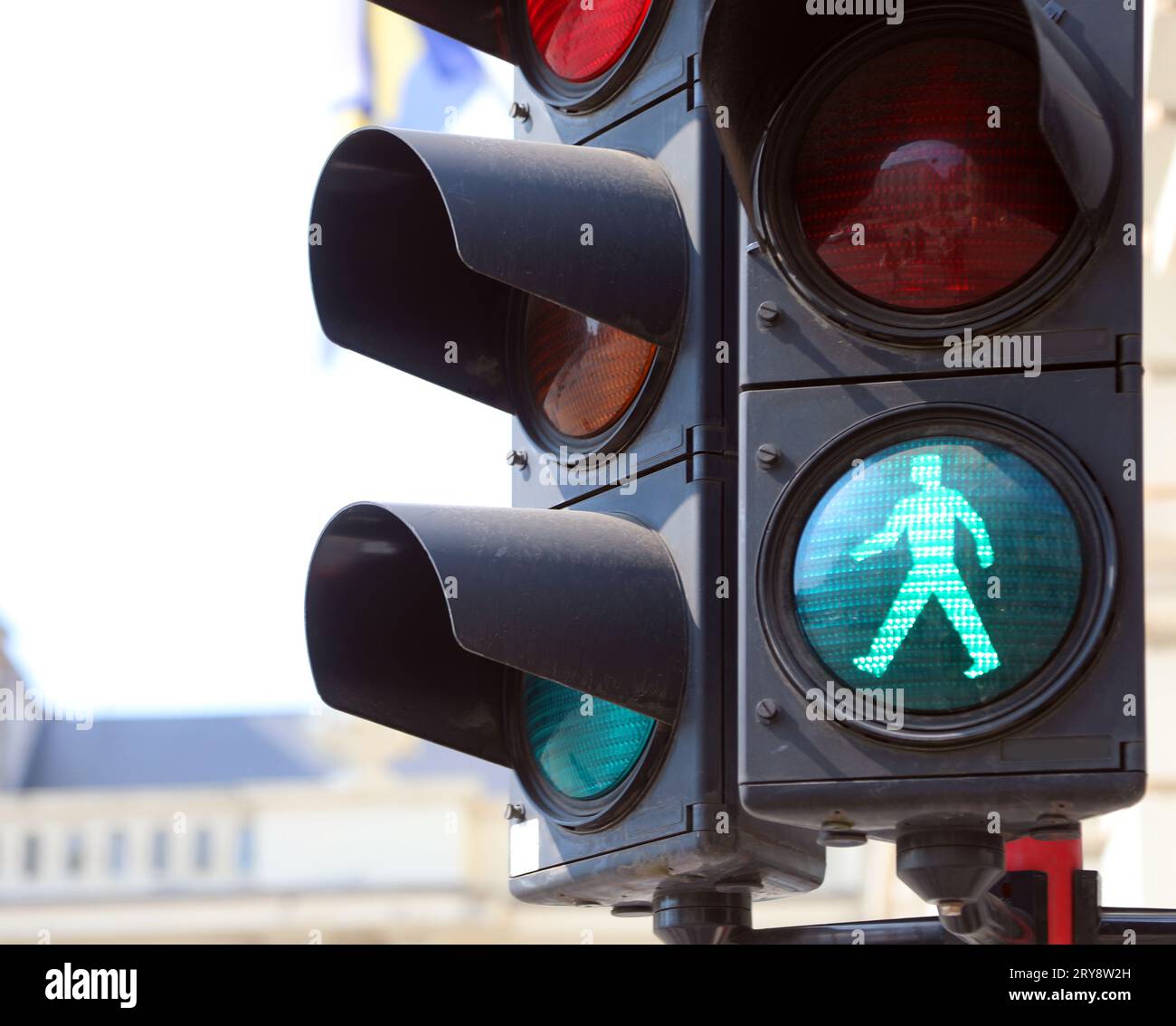 pedestrian green light with the little man walking and then you can ...
