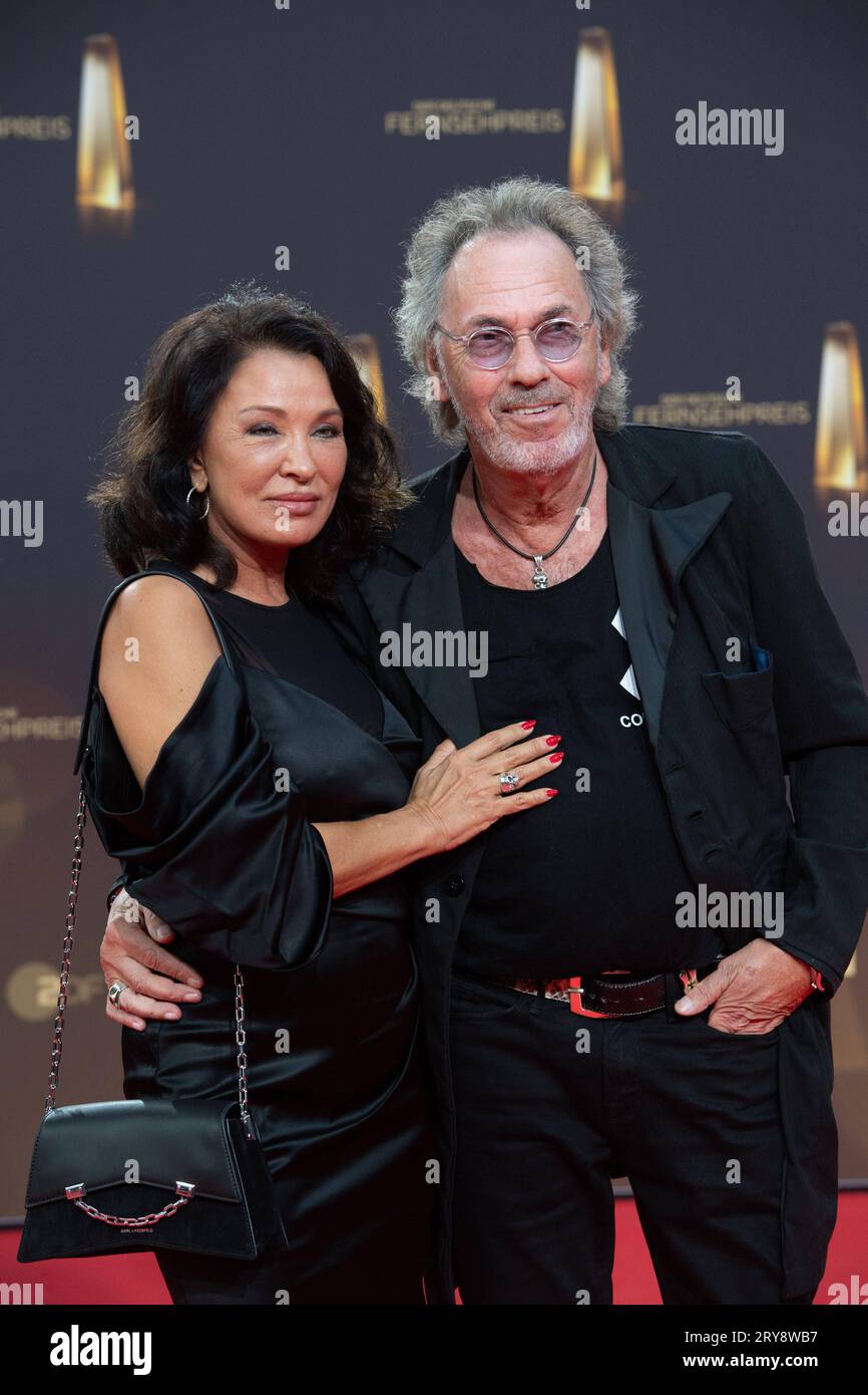 Hugo Egon BALDER, Moderator, mit Ehefrau Elena, Roter Teppich, Red ...