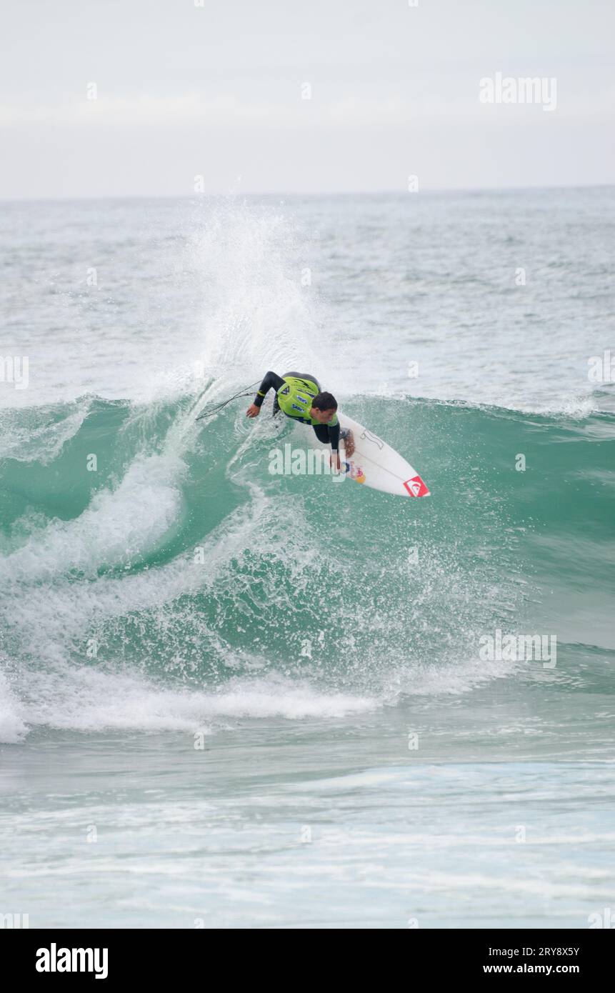 Surfer in supertubos beach hi-res stock photography and images - Alamy