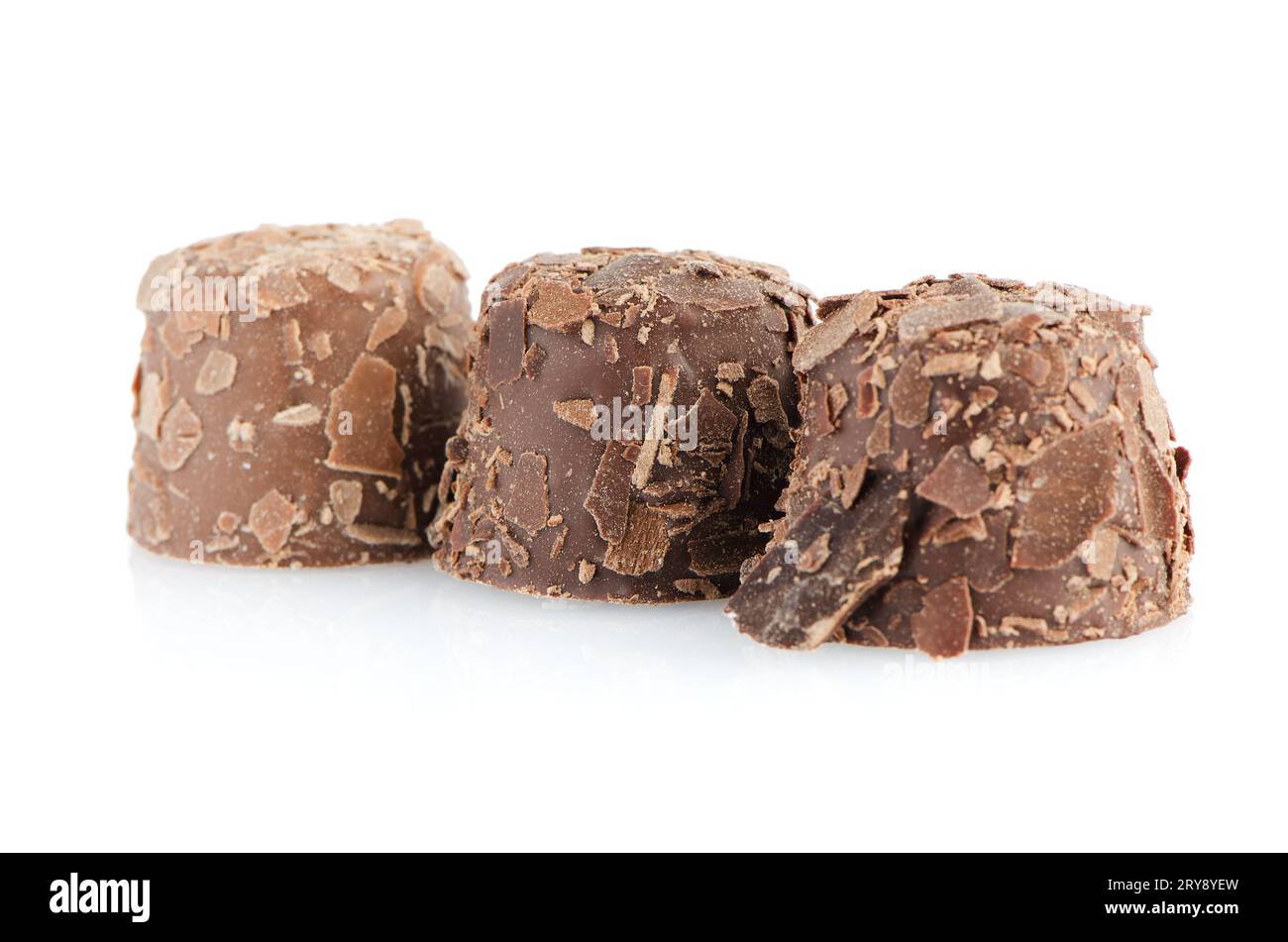 Brown chocolate candies Stock Photo - Alamy