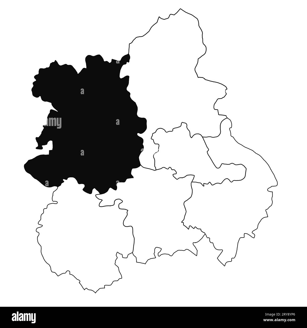 Map of shropshire hi-res stock photography and images - Alamy
