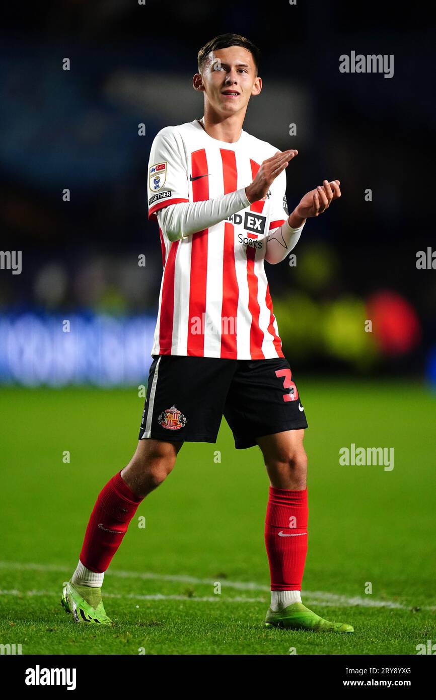Sunderland's Chris Rigg applauds the fans after the final whistle in ...