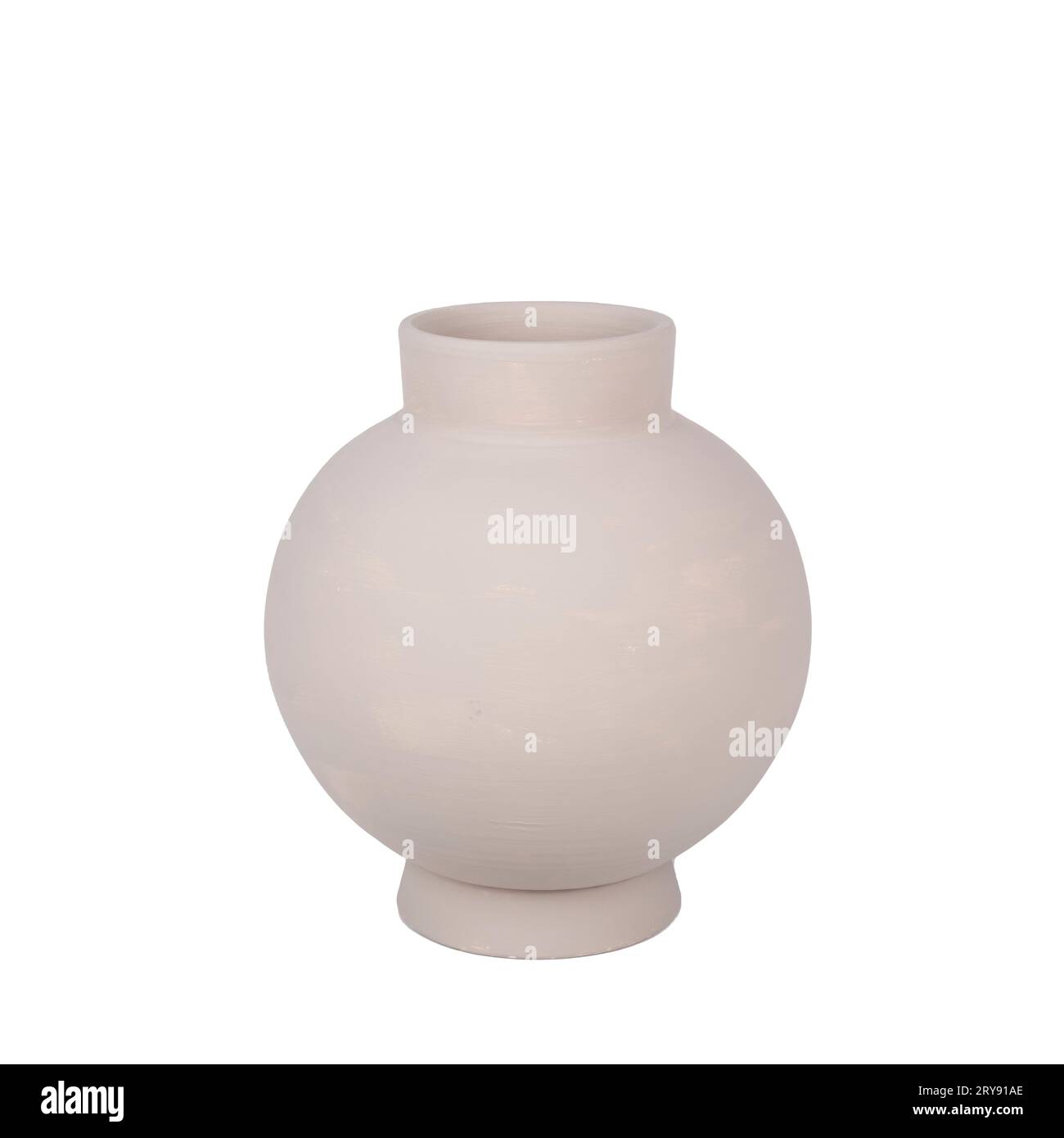 trendy design decorative ceramic vase isolated on white background ...