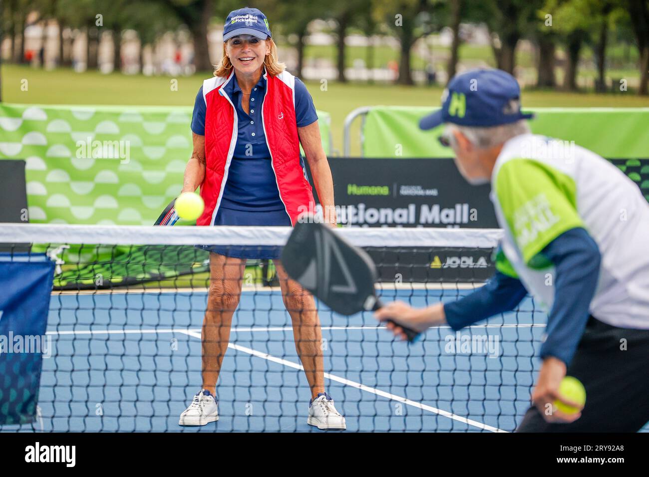 IMAGE DISTRIBUTED FOR TRUST FOR THE NATIONAL MALL– Katie Couric facing ...