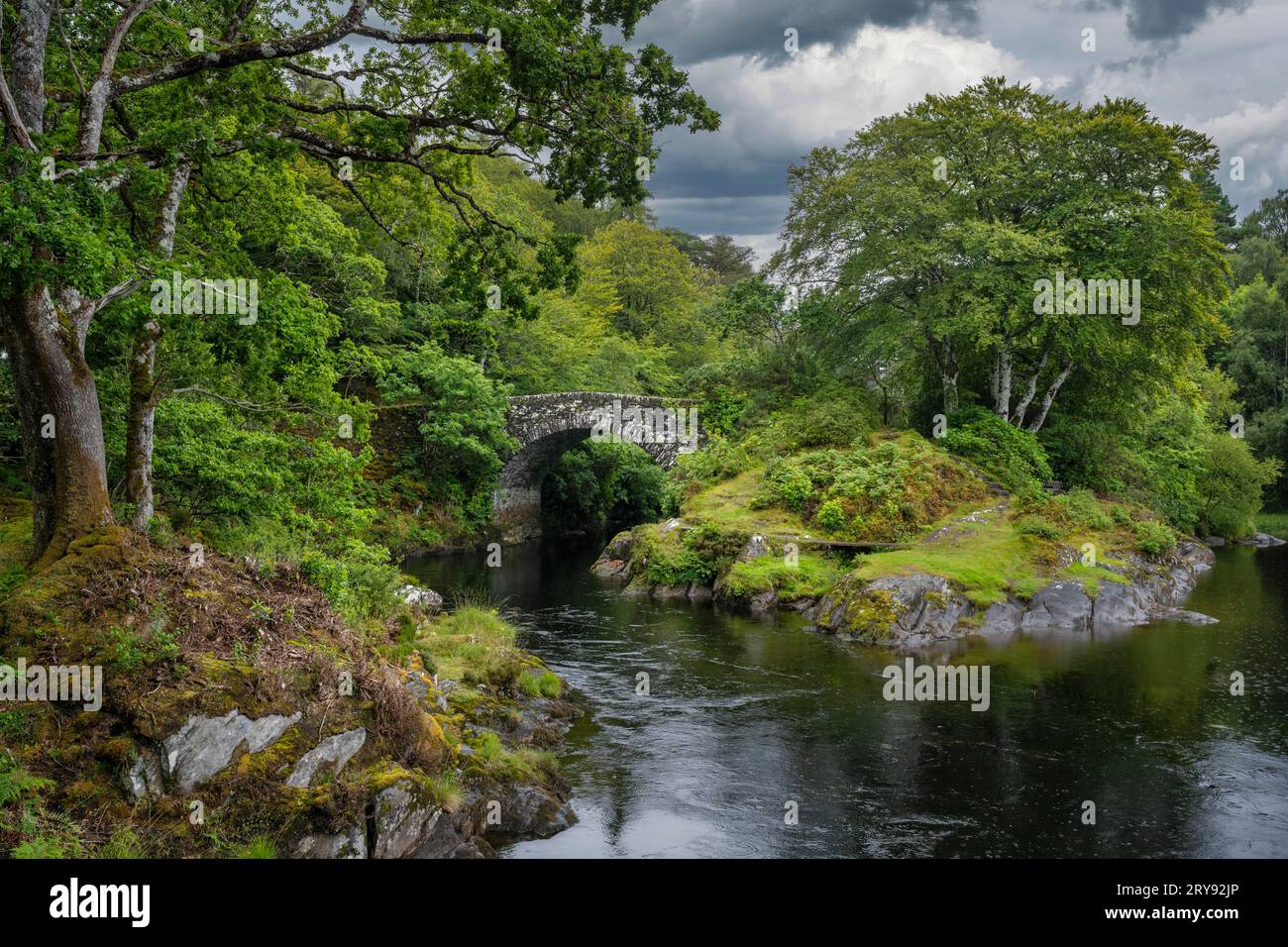 Old Stone Arch Bridge, River Shiel Old Bridge on the Ardnamurchan ...