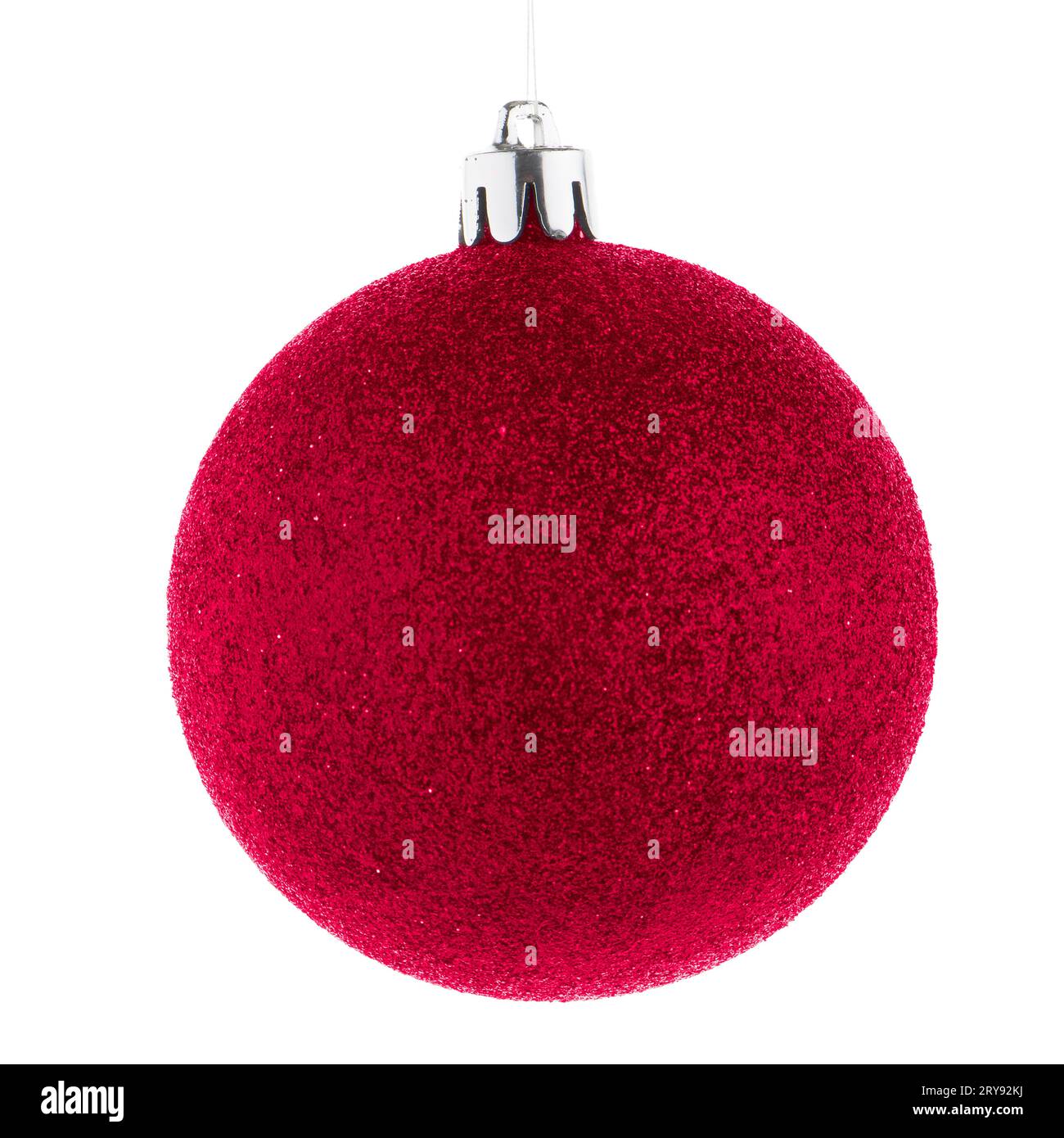 Red Christmas bauble Stock Photo - Alamy