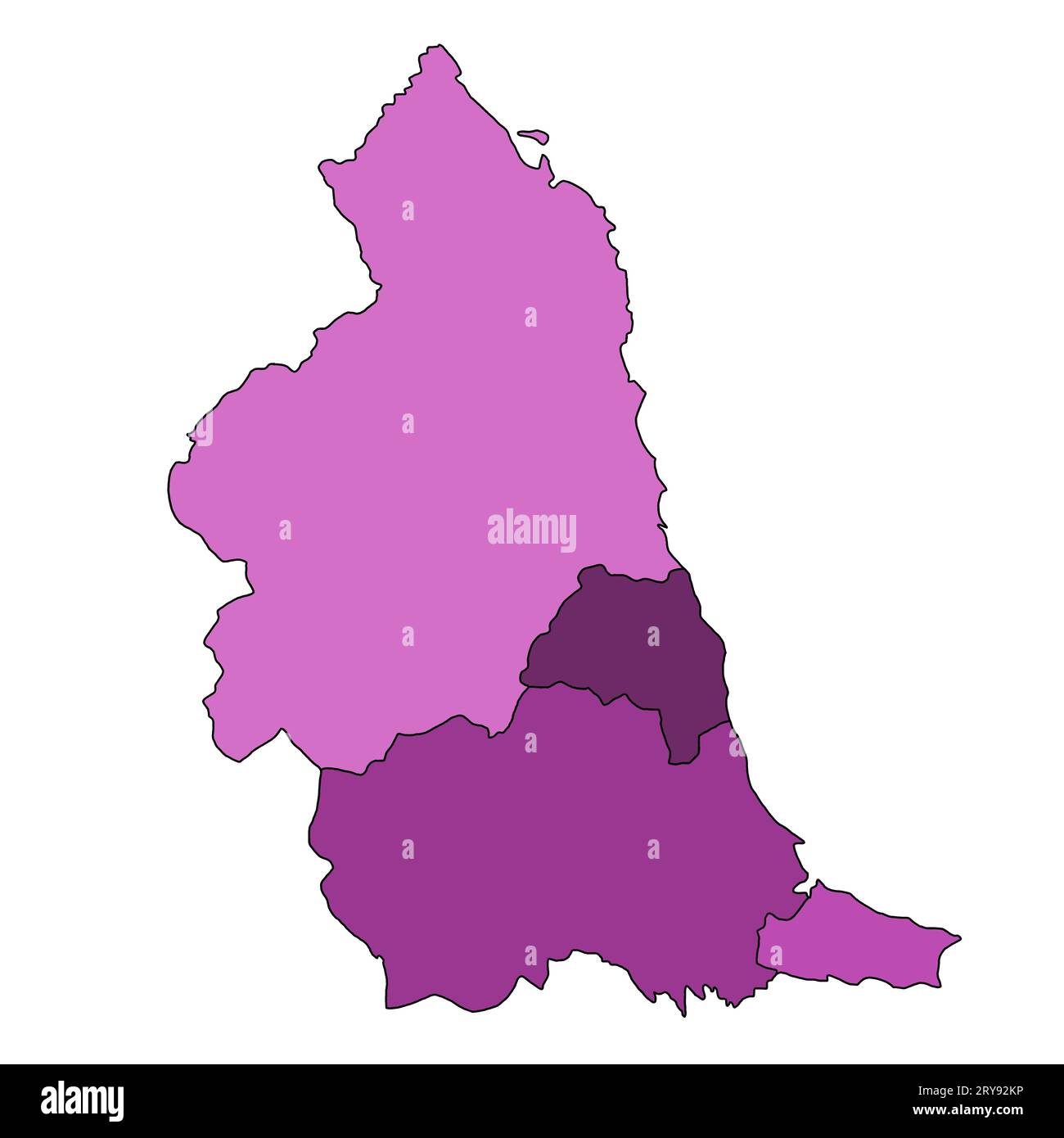 North east map hi-res stock photography and images - Alamy