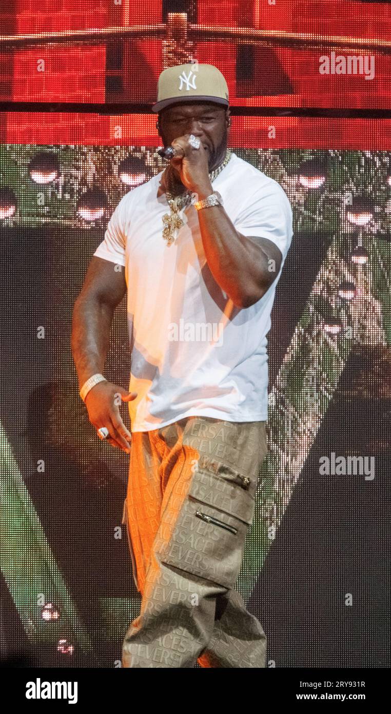 Hamburg, Germany. 29th Sep, 2023. Rapper Curtis "50 Cent" Jackson ...