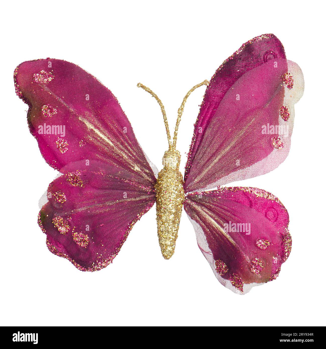 Butterfly Christmas tree ornament Stock Photo - Alamy