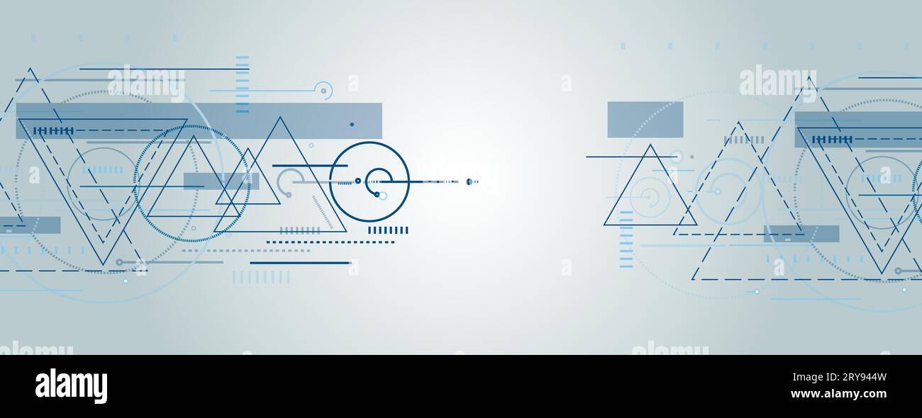 Connect triangle cover design. Dotted lines and circles polygonal ...