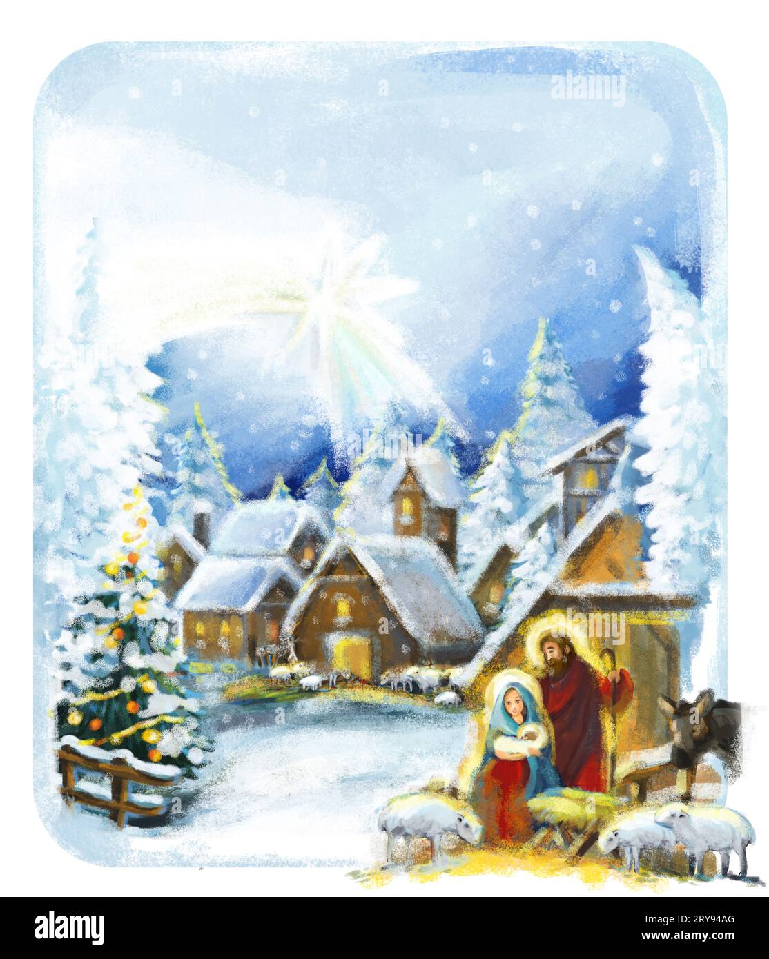 Mary and joseph travel to bethlehem hi-res stock photography and images ...