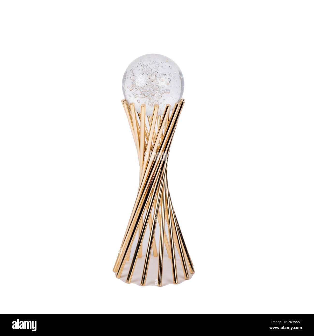 luxury home accessory decorative metal object isolated on white Stock ...