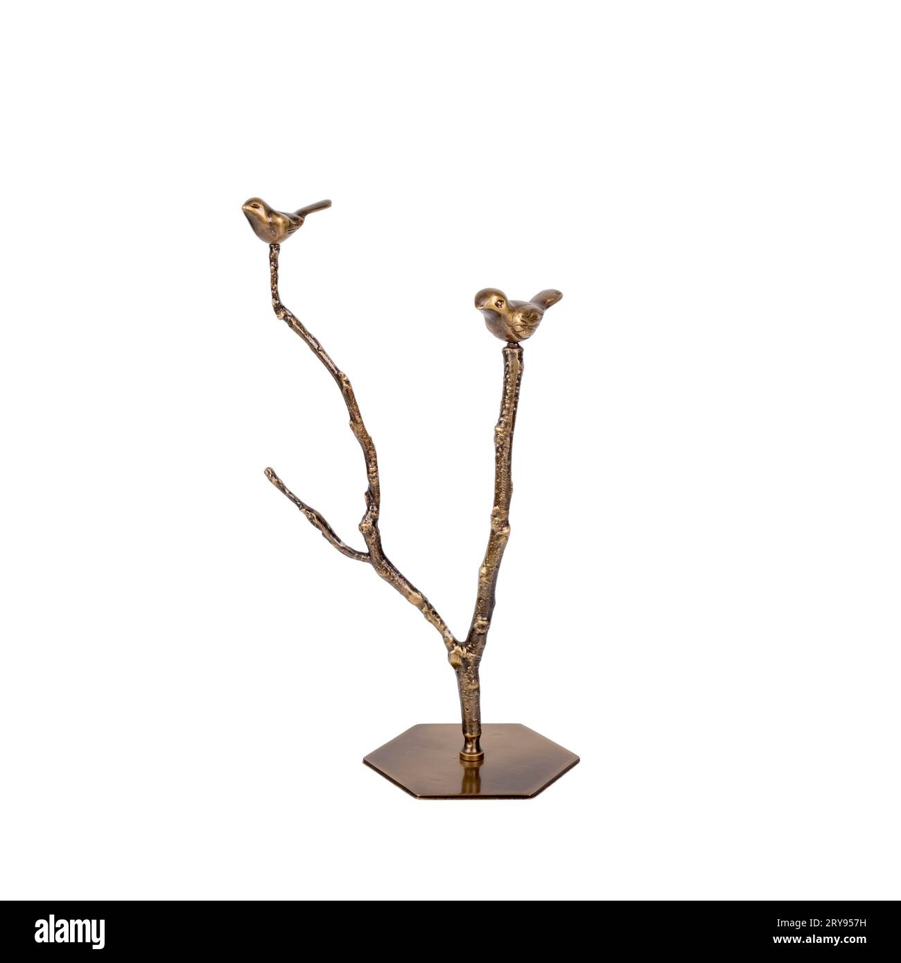 luxury home accessory decorative metal object isolated on white Stock ...