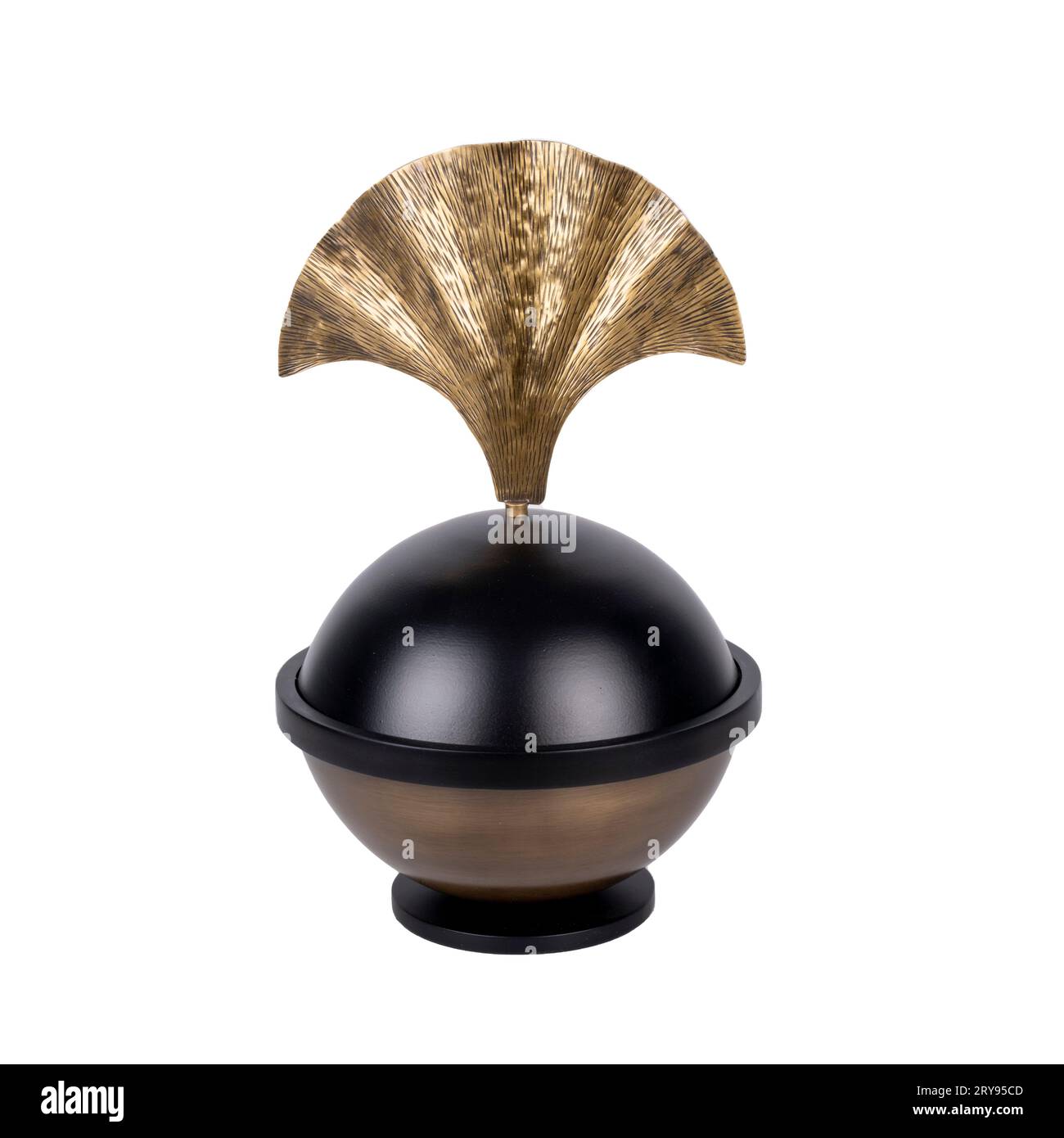 luxury home accessory decorative metal object isolated on white Stock ...