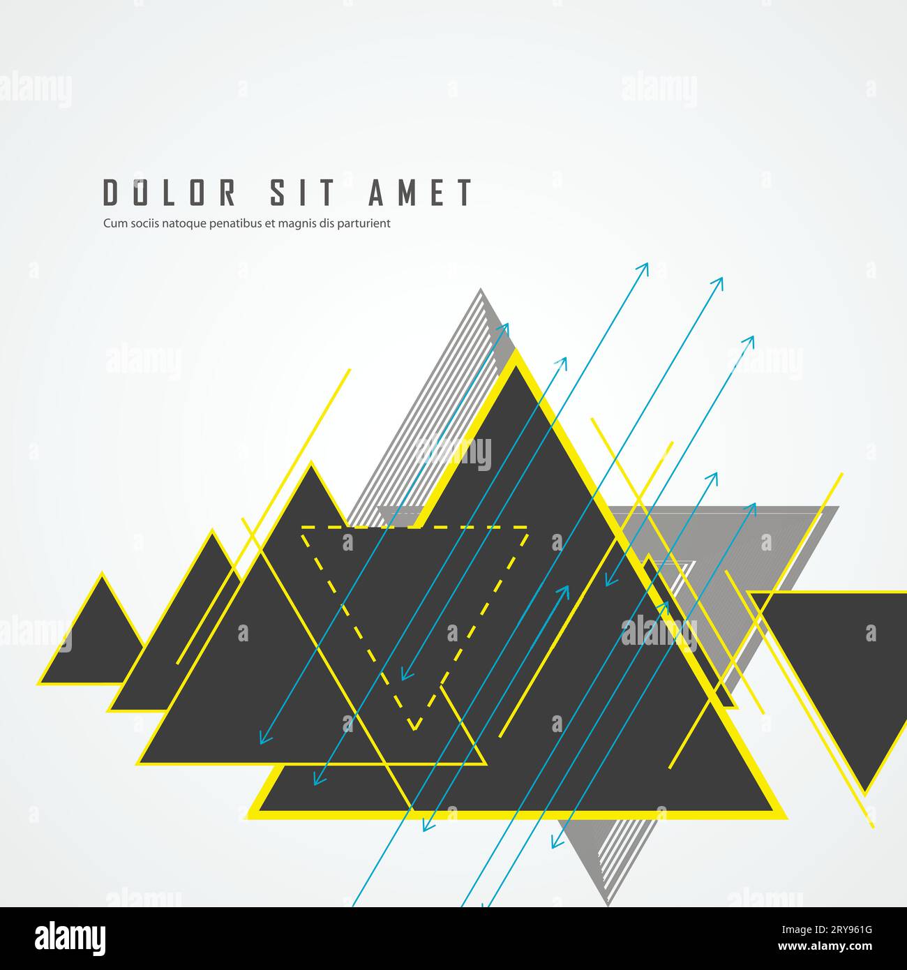 Triangle pattern with lines. Vector design. geometrical, Future science ...