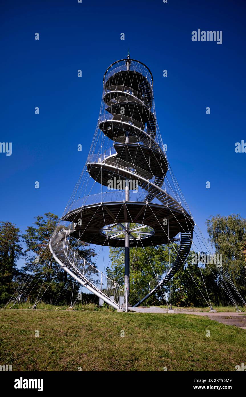 Killesberg tower, observation tower, Hoehenpark Killesberg, Stuttgart ...