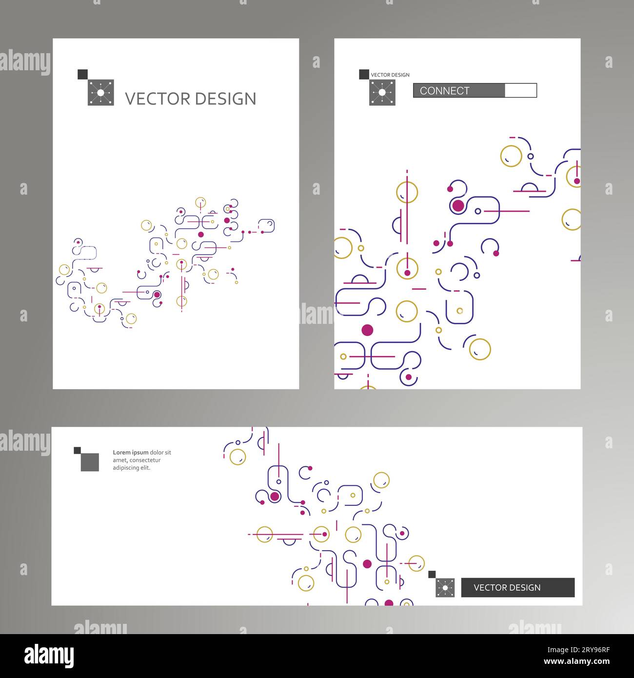 Abstract background with simple shapes. Modern design template with ...