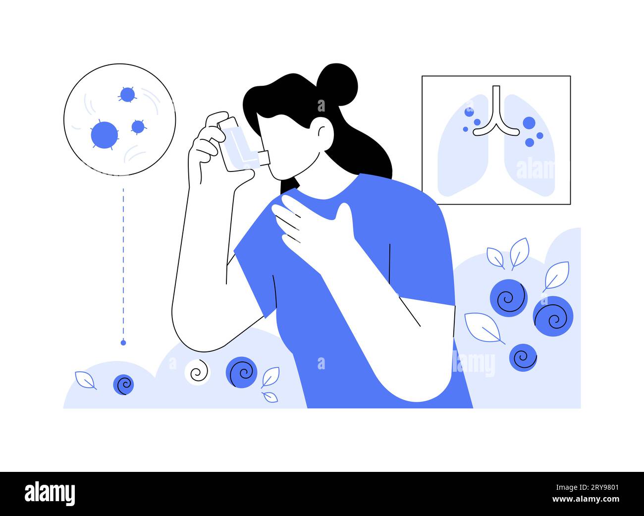 Asthma medications abstract concept vector illustration Stock Vector ...