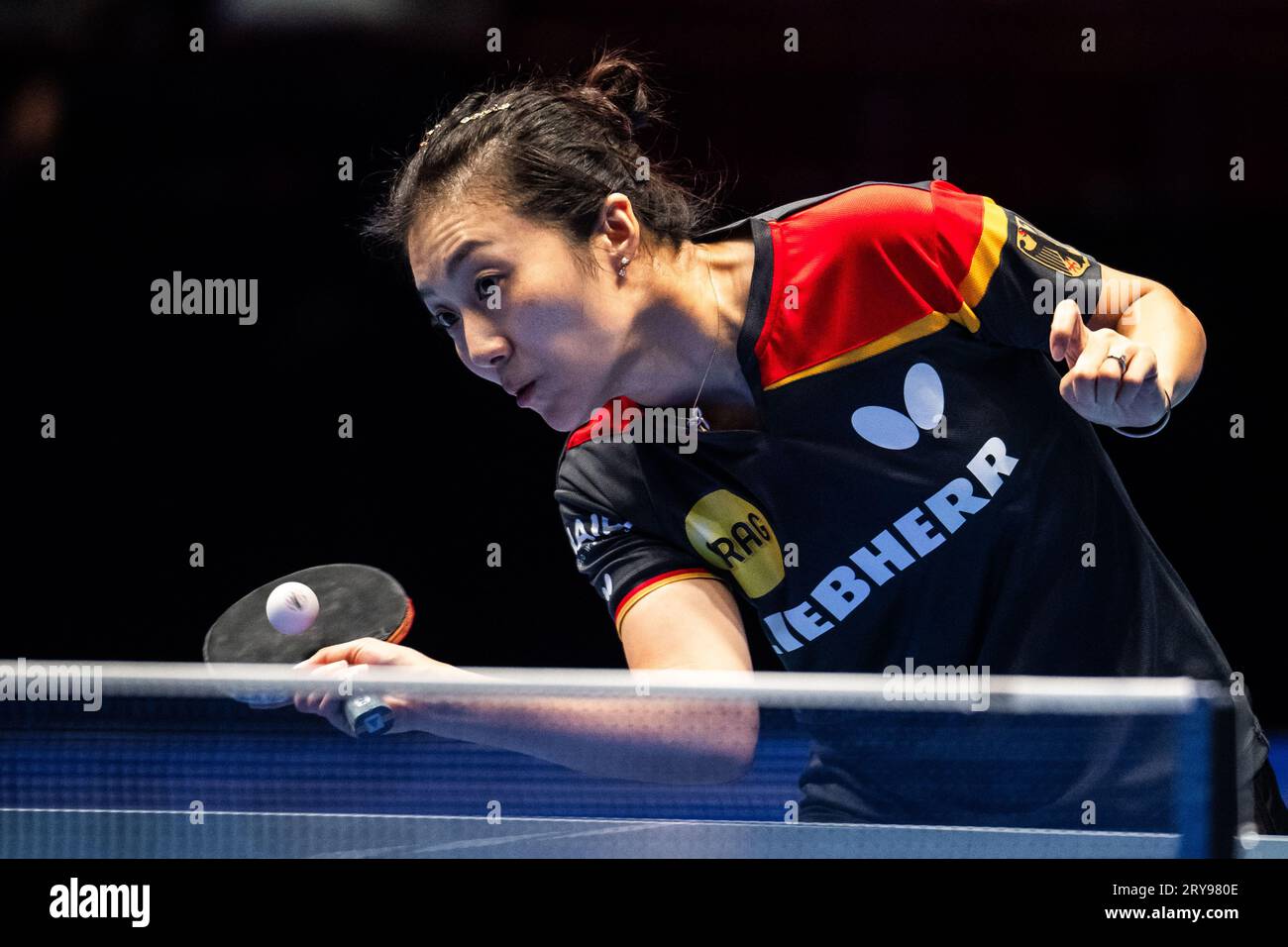 Ying Han of, Germany. , . in the women's final between Germany and ...