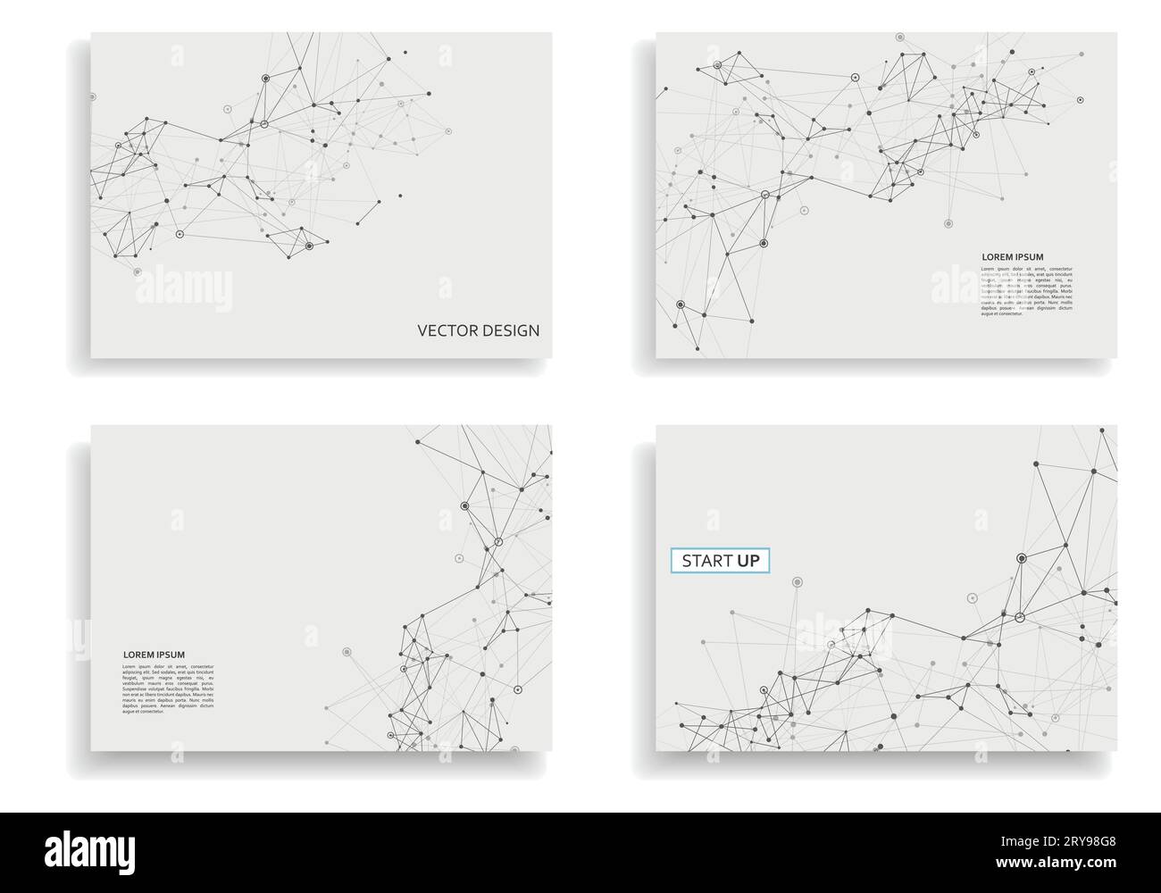 Vector abstract molecular structure. Cover medicine abstract art ...