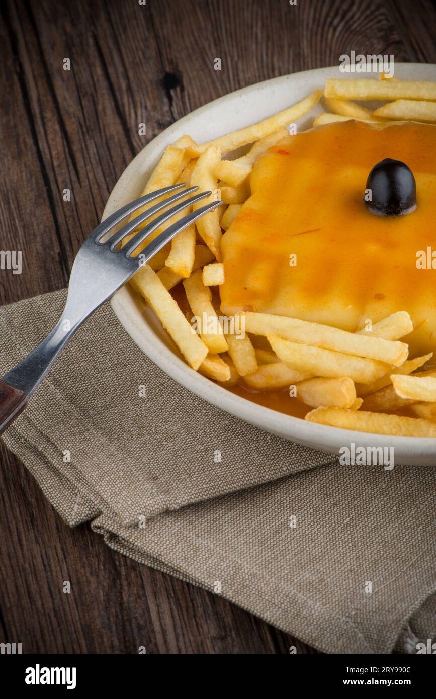 Close up traditional francesinha dish hi-res stock photography and ...