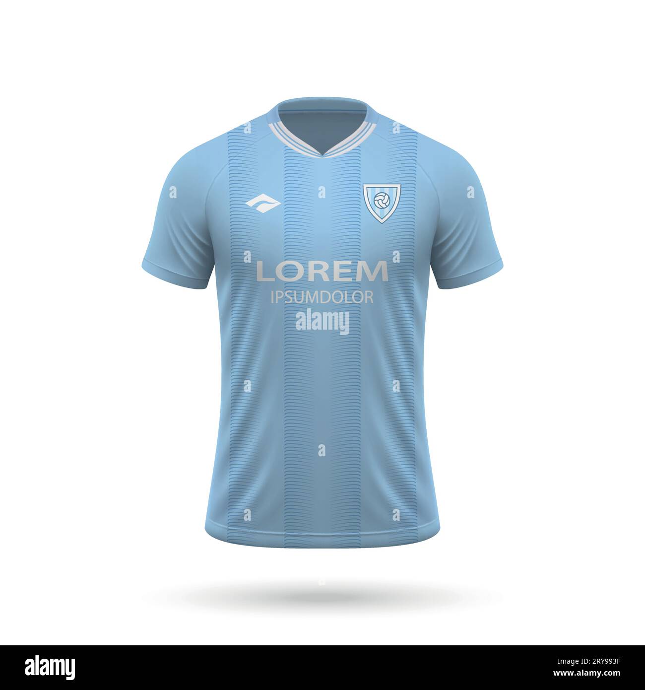 3d realistic soccer jersey in Manchester City style, shirt template for ...