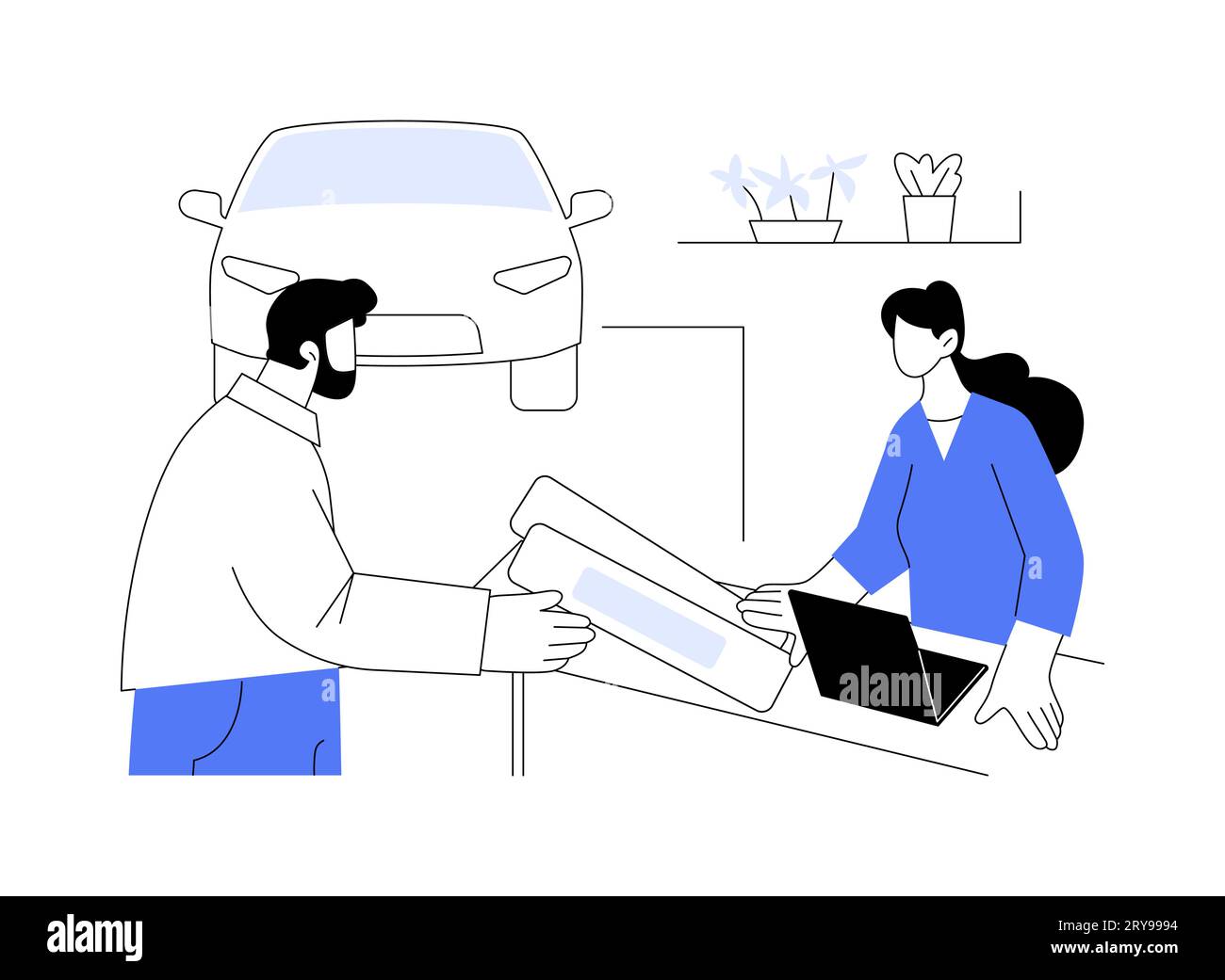 Get vehicle registration plate abstract concept vector illustration ...