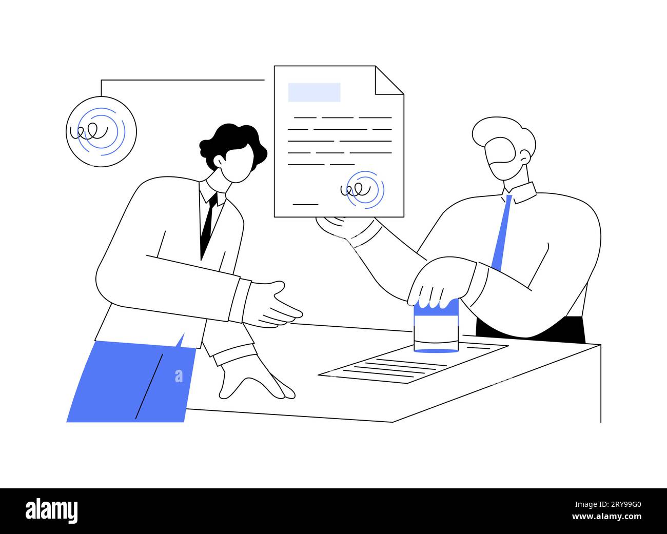 Get licenses and permits abstract concept vector illustration Stock ...