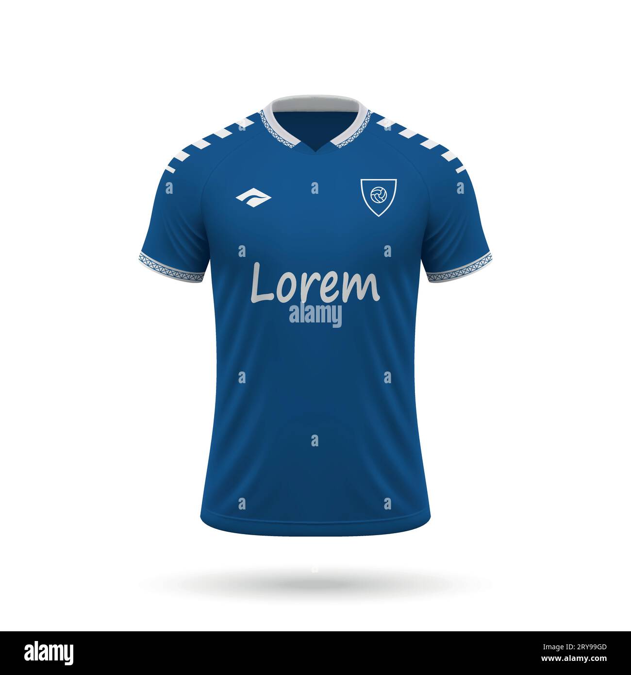 3d realistic soccer jersey in Everton style, shirt template for ...