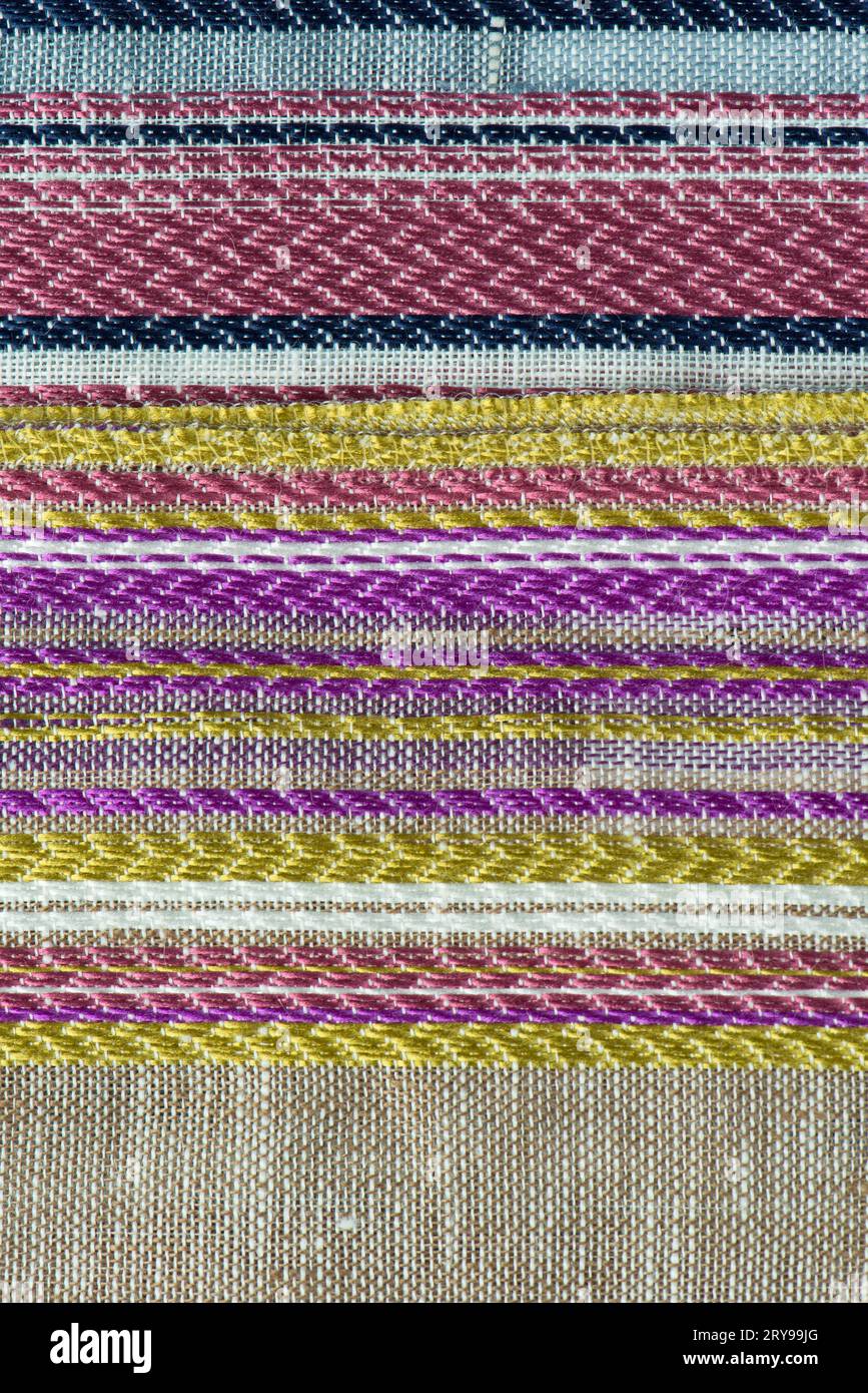 Multi color fabric texture Stock Photo - Alamy