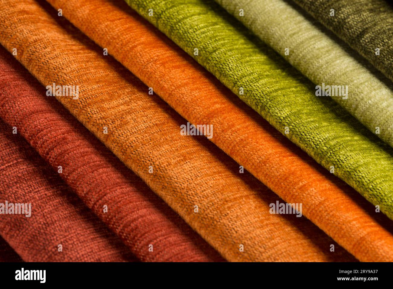 Multi color fabric texture samples Stock Photo - Alamy