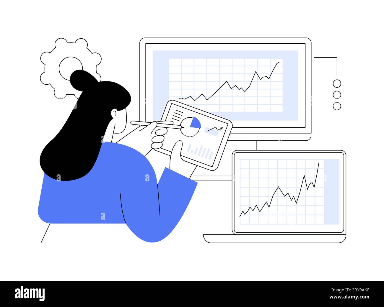 Predictive Analysis Abstract Concept Vector Illustration Stock Vector